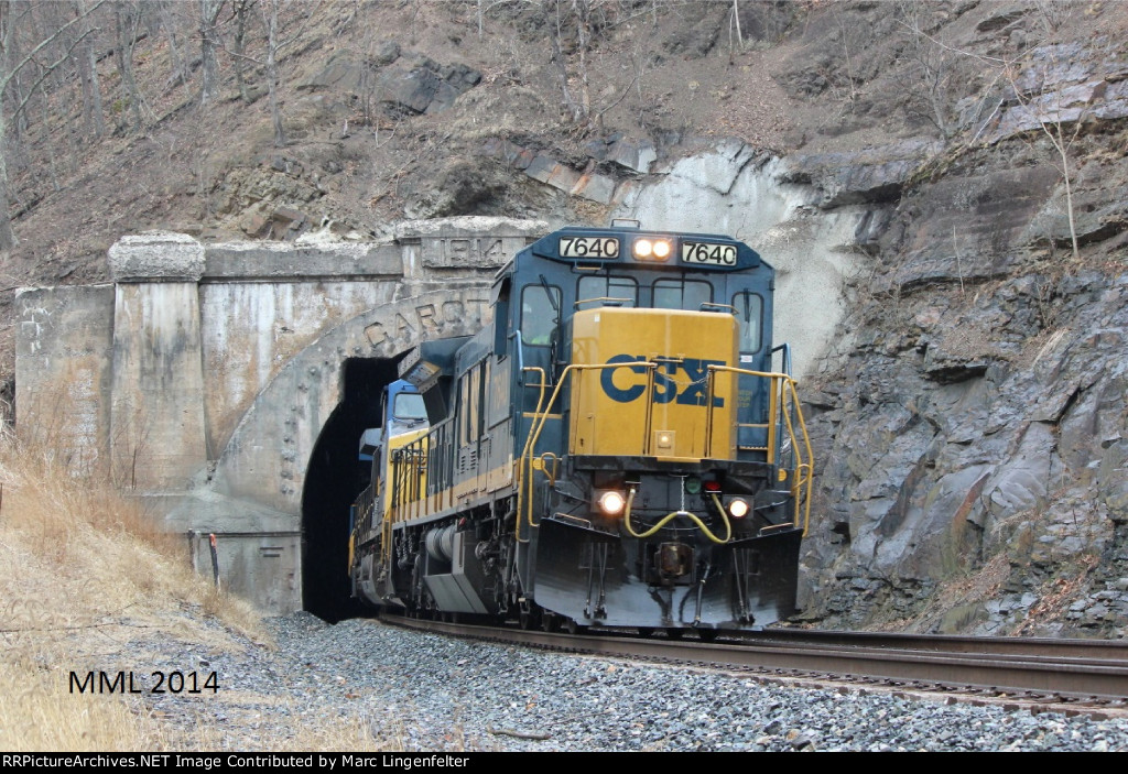 CSX D787, Carothers Tunnel